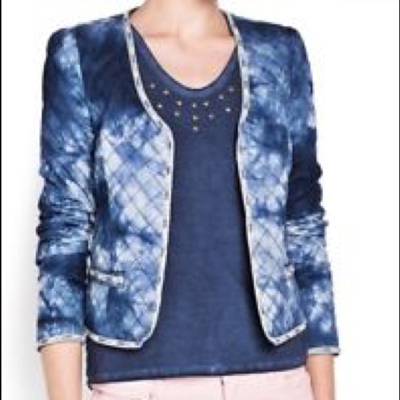 Mango | Jackets & Coats | Mango Mng Casual Quilted Jacket Beaded Blue ...